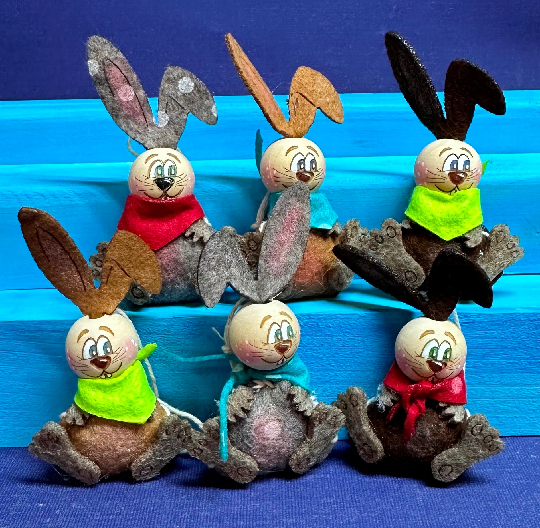 Bastelideen für Ostern, Hasen aus Filz zum Basteln, Basteln für ...